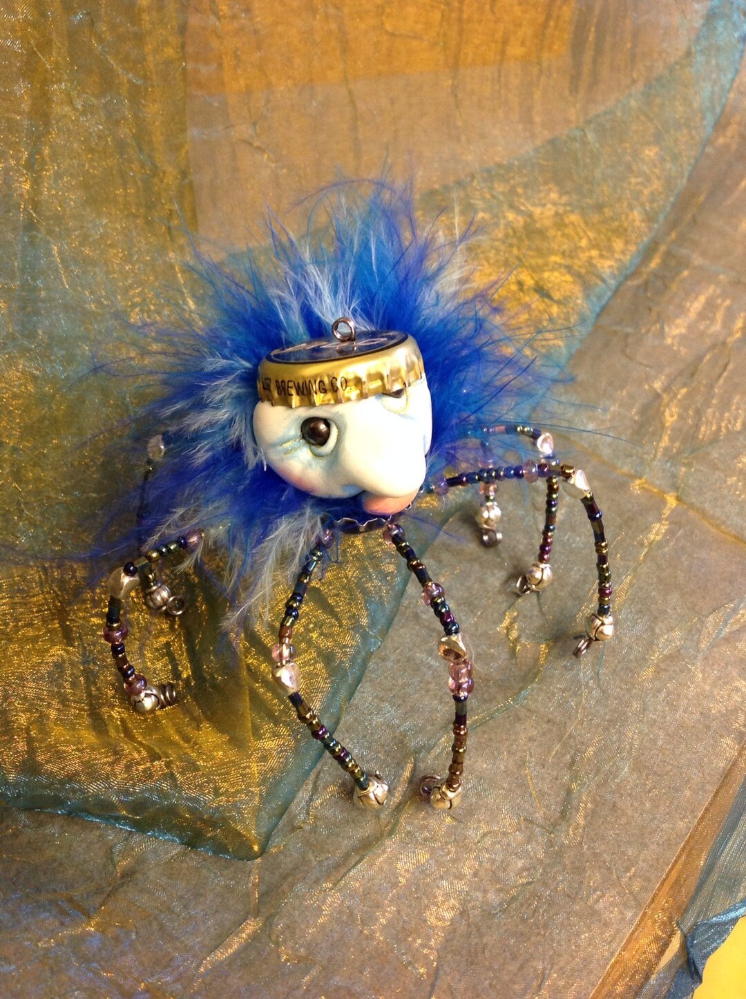 Halloween Spider Steampunk Spider Faerie Spider Sculpted Ornament - Etsy