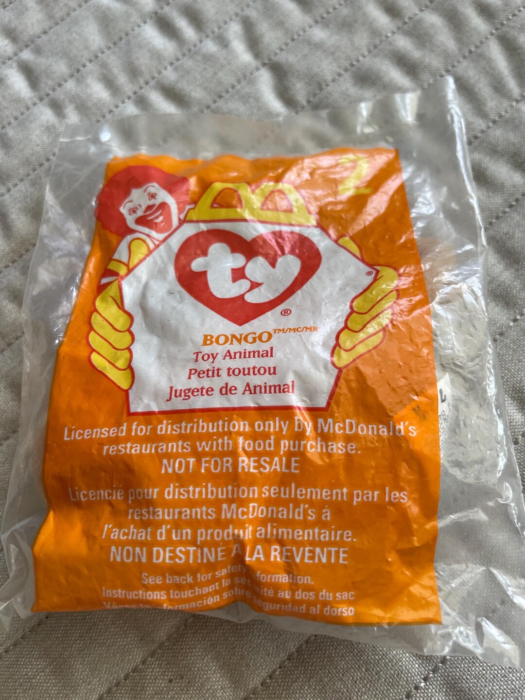 Vtg Happy Meal TY Bongo the Monkey Toy Animal - Etsy