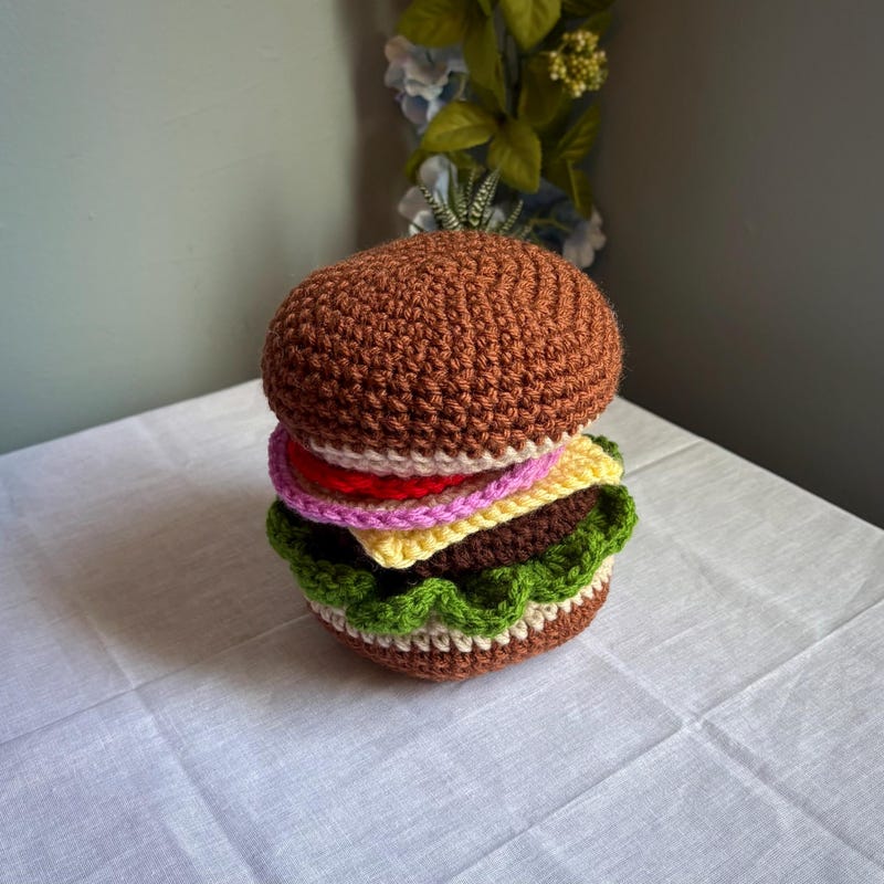 Crochet Cheeseburger - Etsy