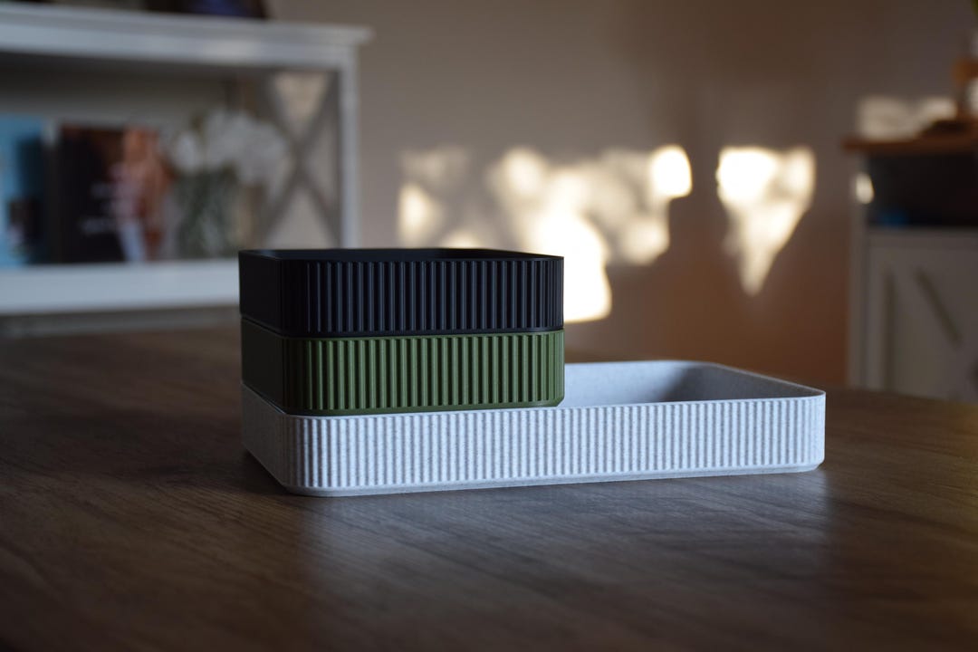 Modern Stackable Catch-all Tray: Minimalist Desk & Entryway Organizer ...