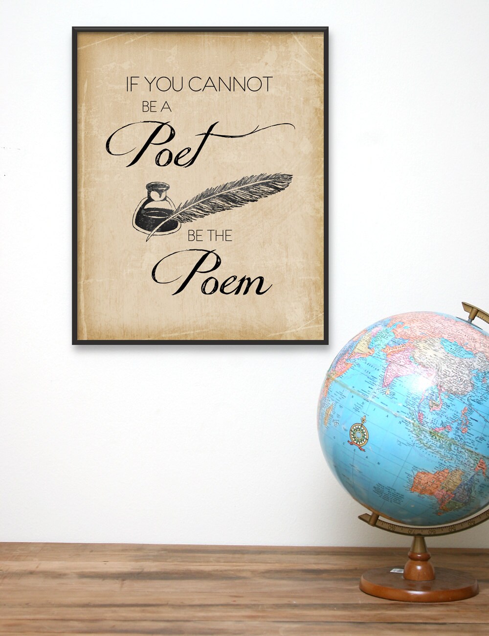 If You Cannot Be a Poet Be the Poem Giclée Art Print - Etsy