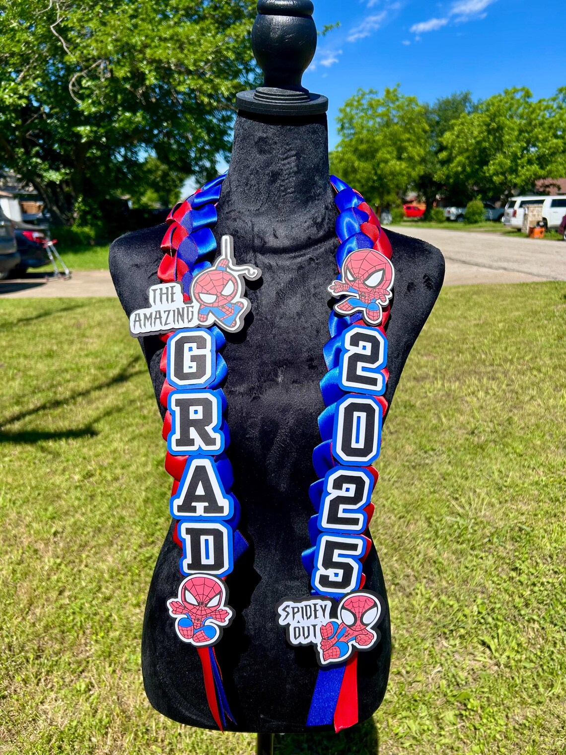 Graduation Leis and Grad Hat Topper, Senior Night Gift, Braided Ribbon ...
