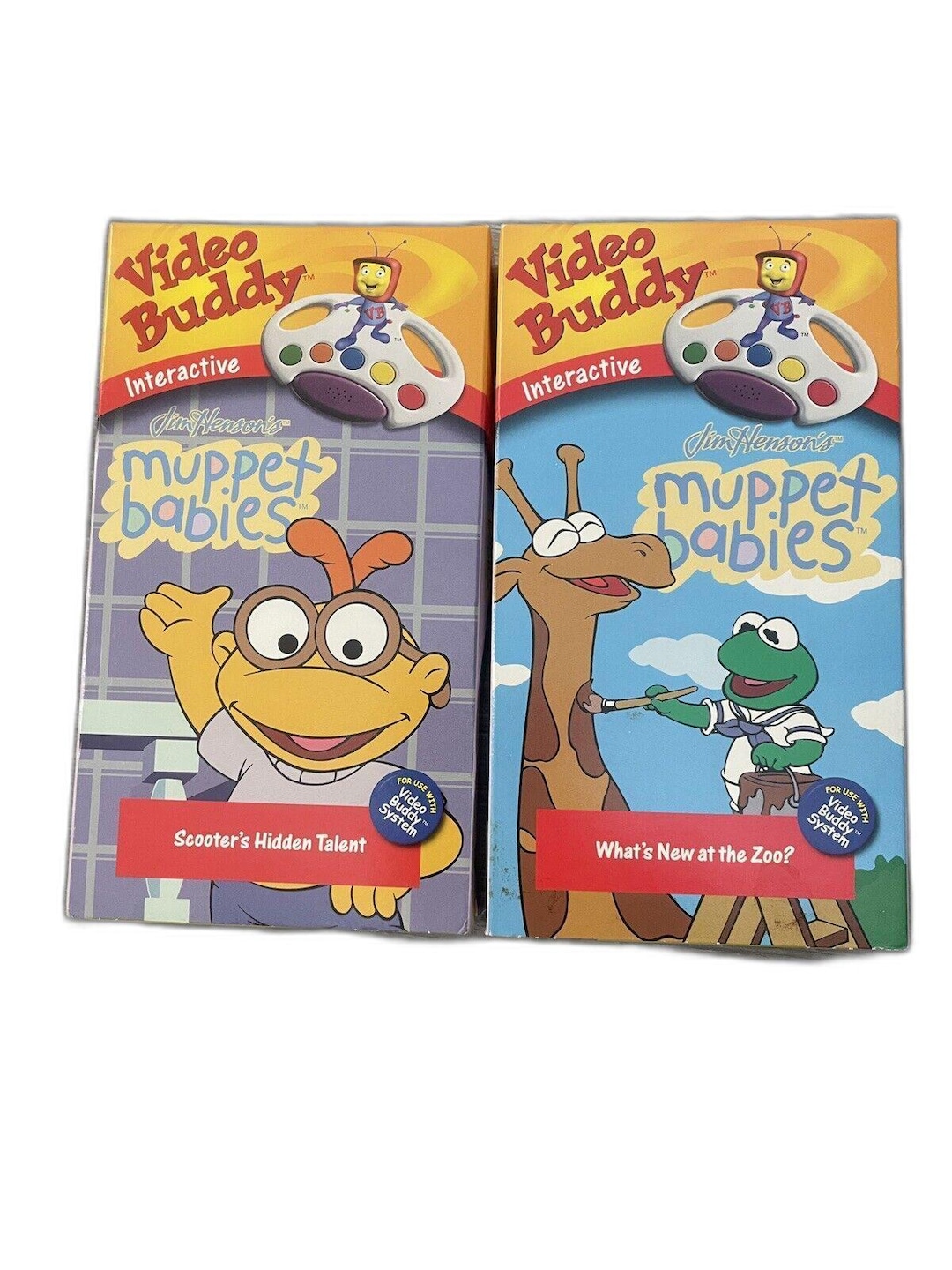 Muppet Babies VHS Lot: Video Buddy, Scooter's Talent, Zoo (1999) - Etsy