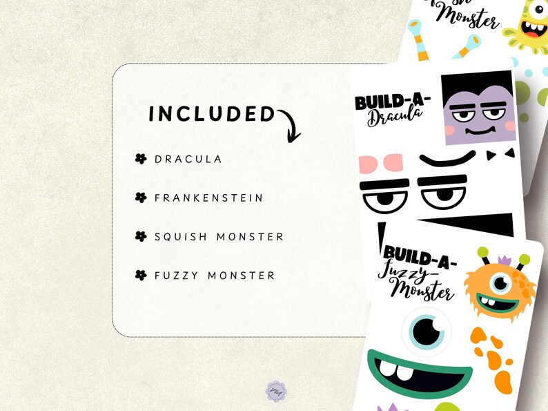Halloween Build A Monster Printable Paper Craft Set | Frankenstein ...