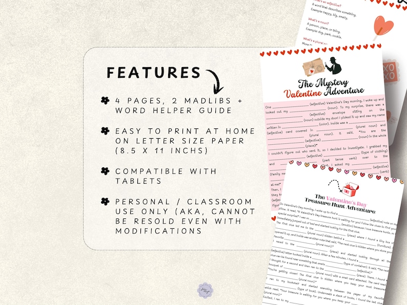 Valentine’s Day Mad Libs | Fun Valentine Grammar Activity for Kids ...