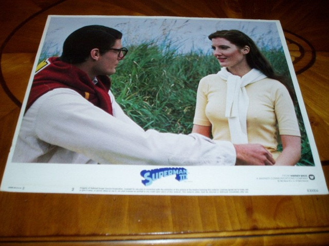 80s Superman Christopher Reeve Movie Lobby Card Original Vintage ...