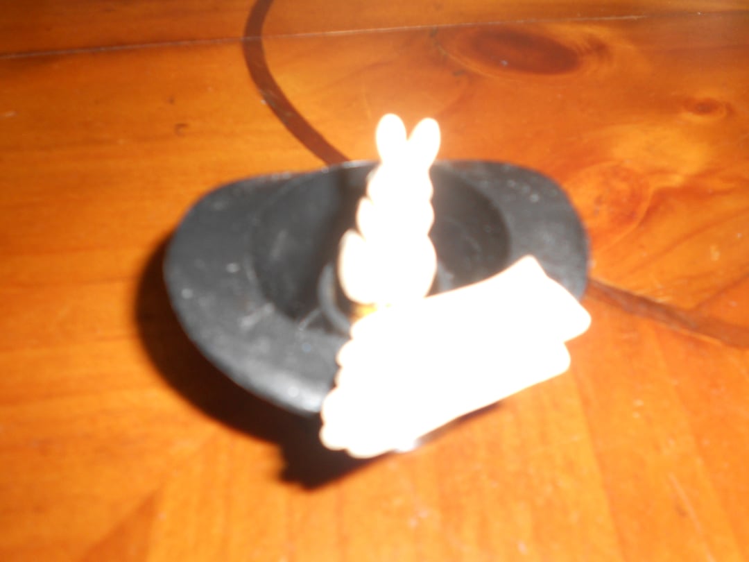 Vintage 50's Halloween Magic Top Hat Mechanical Pop-up Rabbit Toy - Etsy