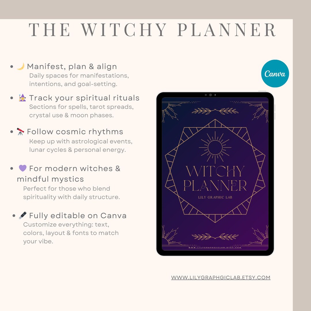 Witchy Planner – Mystical Digital Organizer for Witches | Spiritual ...