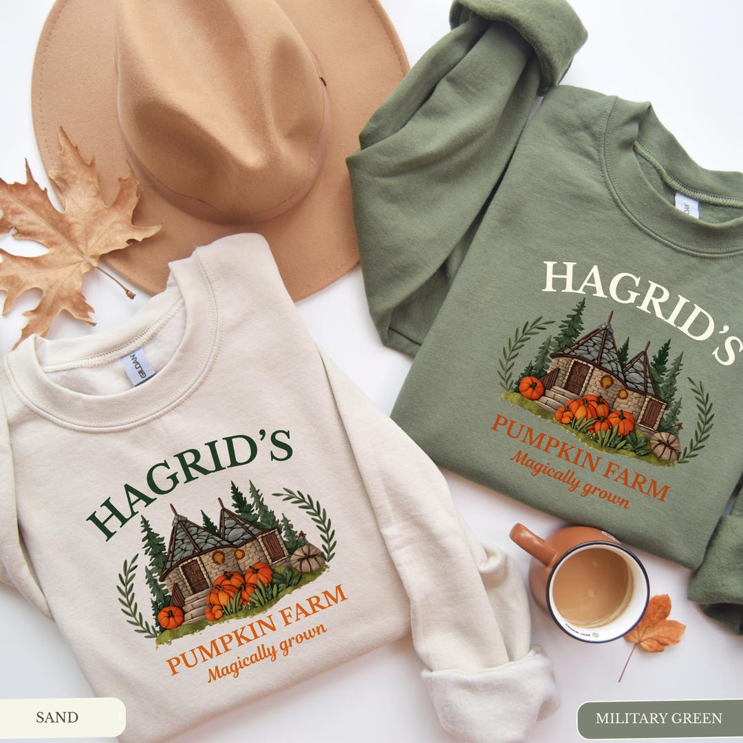 Hagrid Pumpkin Farm Halloween Sweatshirt: Spooky Fall Season - Etsy