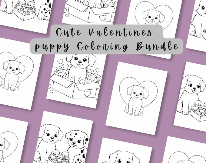 30 Valentine Dog Themed Coloring Pages, 30 Cute Love Coloring Pages ...