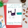 Cat Christmas Cards Assortment 'catty Christmas' Illustrated Cats - Etsy