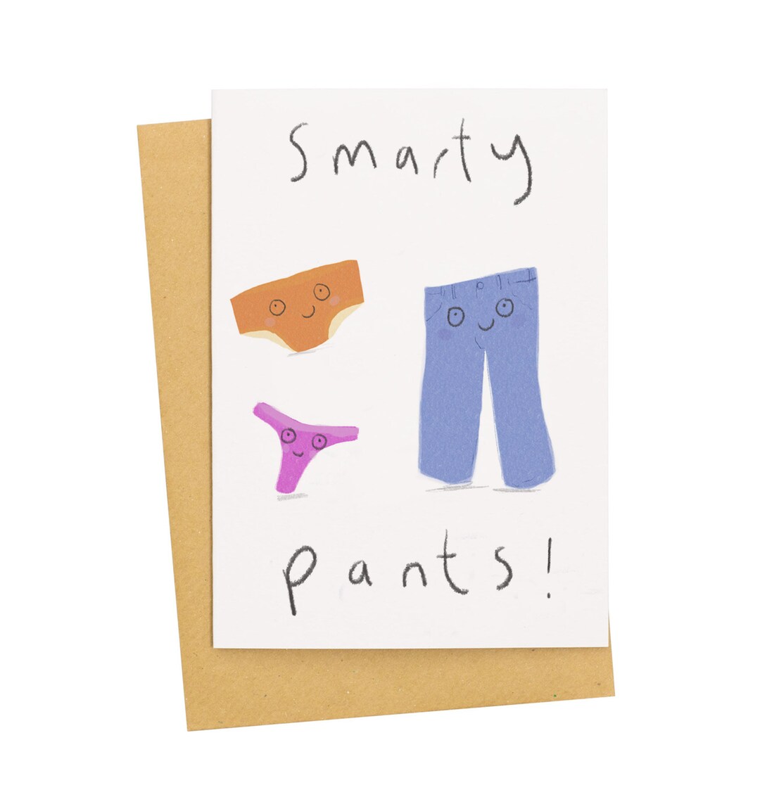 Smarty Pants Congratulations Well Done Card - Etsy