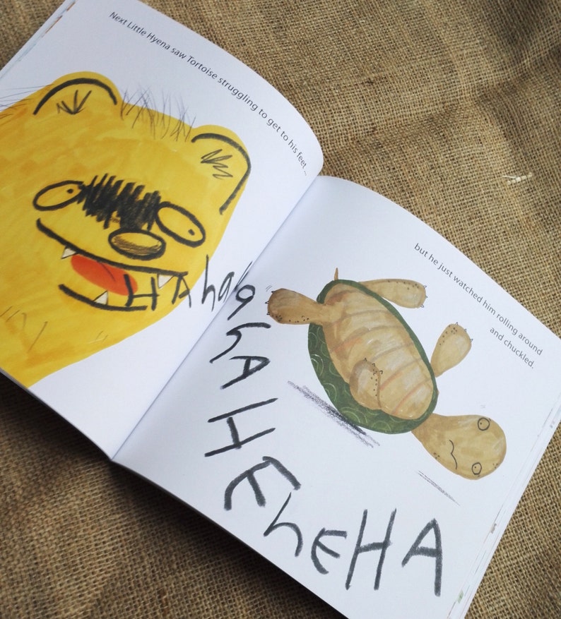 Childrens Book Hyena Limited Edition Children's Book 'hehehe Hyena ...