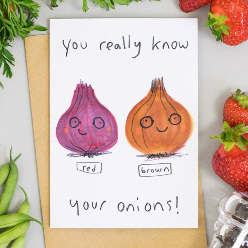 Vegetable Cards - Etsy