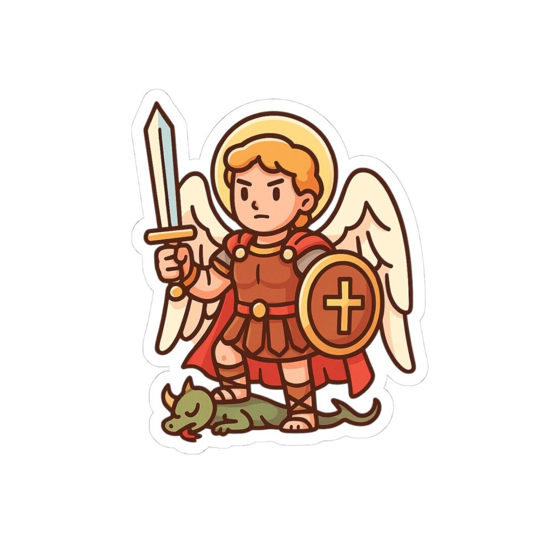 St. Michael the Archangel Sticker -- Cute Catholic Aesthetic Vinyl ...