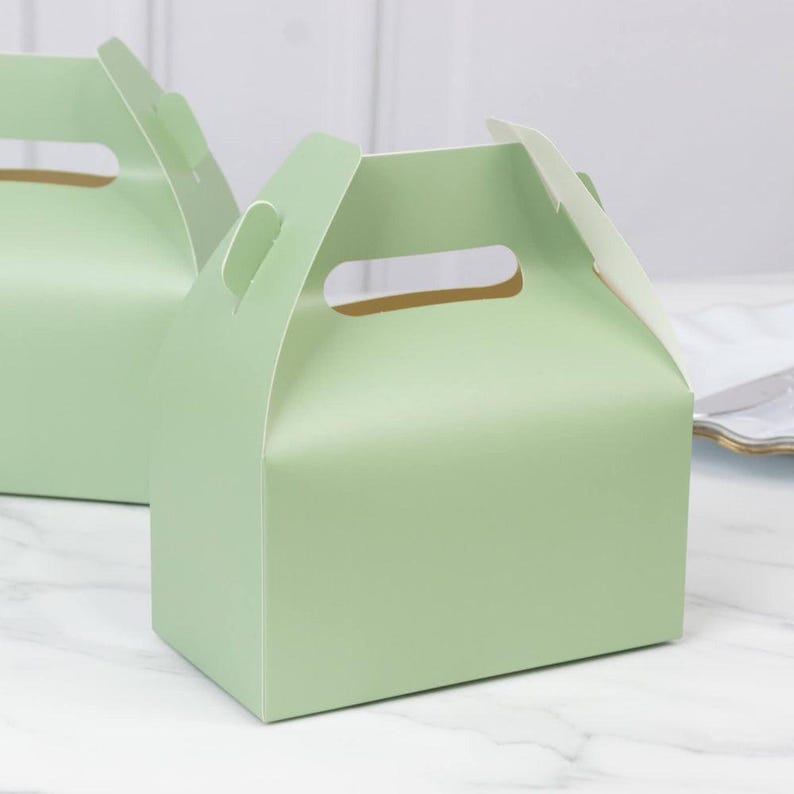 Sage Gable Boxes: Party Favor & Gift Boxes (set of 25) - Etsy