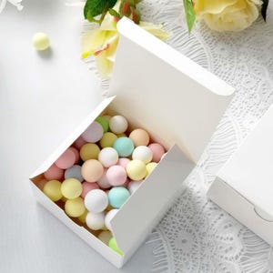 White Gift Box | 4x4x2 | Set of 100 | Candy Box, Wedding Favor Boxes - Etsy