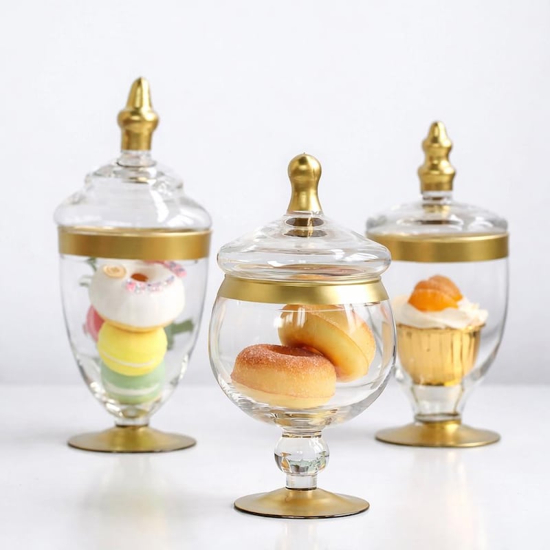 Gold Trimmed Glass Set - Etsy