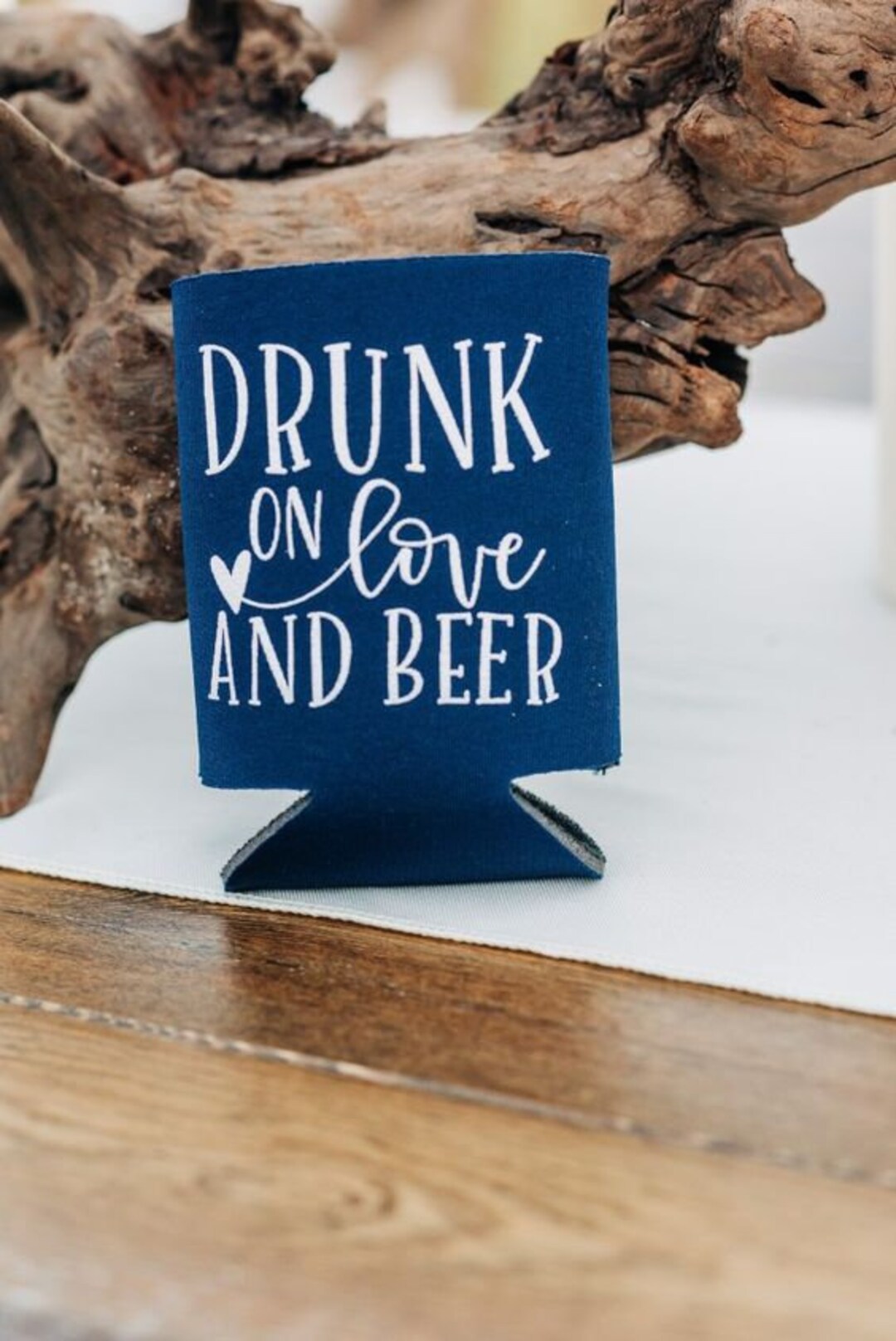 Personalized Drunk on Love and Beer Wedding Can Coolers, Bridal Wedding ...