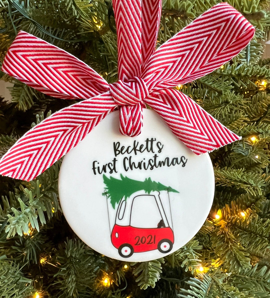 Personalized My First Christmas Ornament | Baby’s 1st Christmas ...