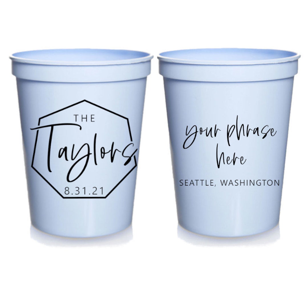 Modern Wedding Party Cups Wedding Favors Personalized - Etsy