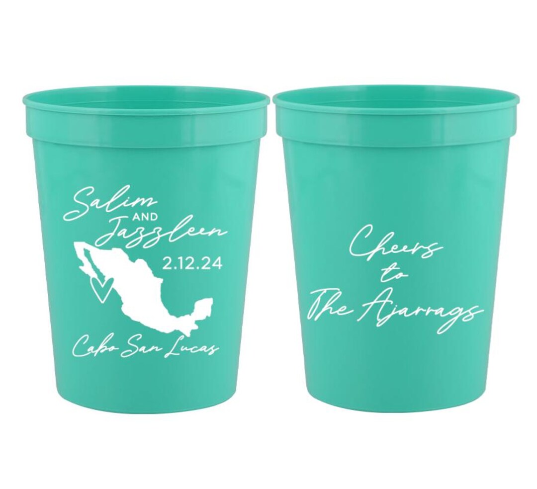 Cabo San Lucas Wedding Cups | Mexico Destination Wedding Favors ...