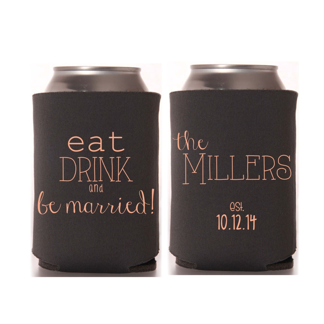 Wedding Favors - Eat, Drink, and Be Married Personalized Wedding Can ...