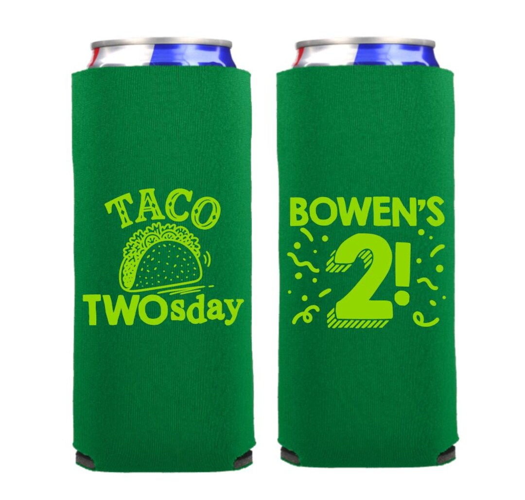 Taco Twosday 2nd Birthday Party Favors | Second Birthday Party Can ...