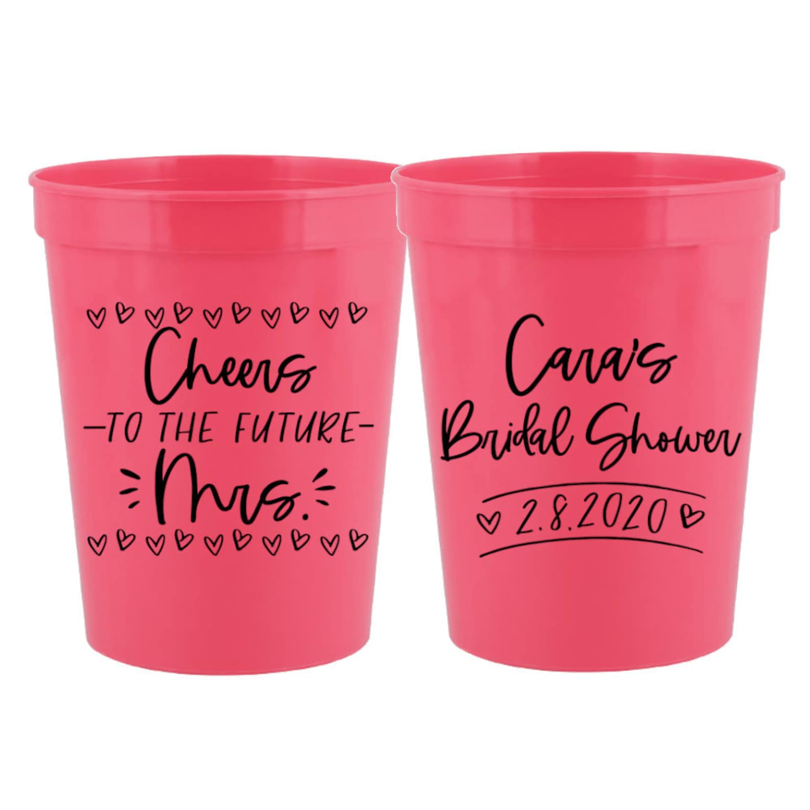 Bridal Shower Party Cups | Cheers to the Future Mrs. Bridal Shower ...