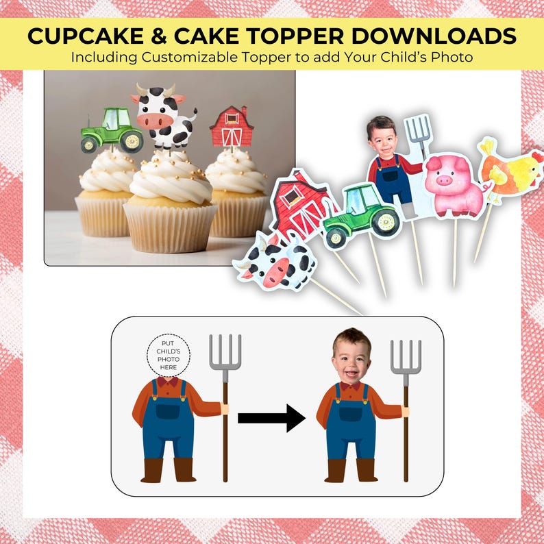 Farm Birthday Party Planning Kit, All in One Kit Includes Invitation ...