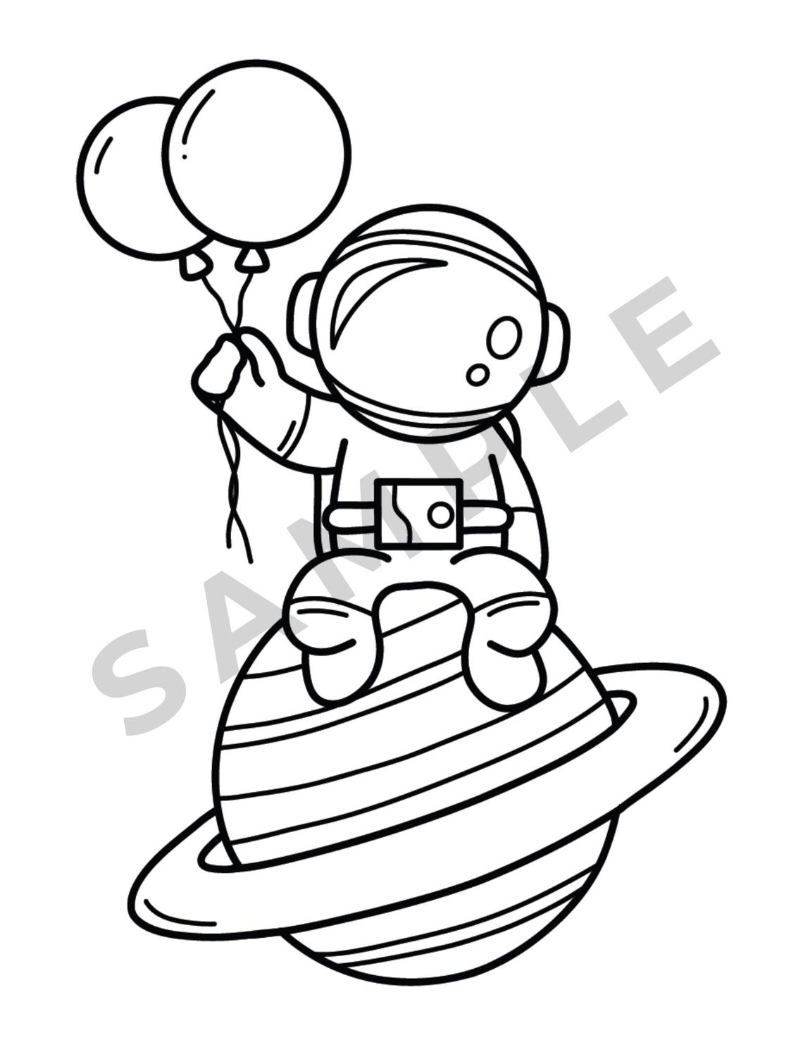 Space Birthday Coloring Pages, Astronaut Coloring Pages, Space Theme ...