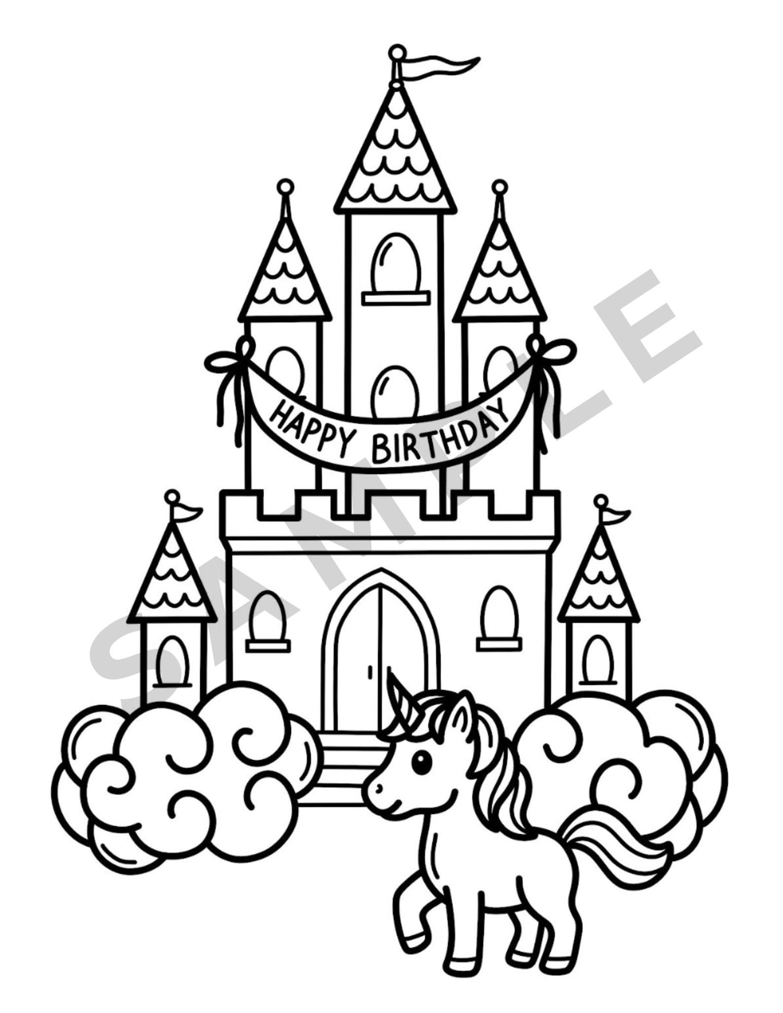 Princess Birthday Coloring Pages, Princess Coloring Pages, Princess ...