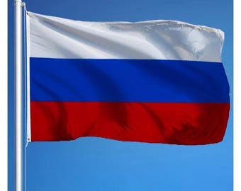 waving russian flag