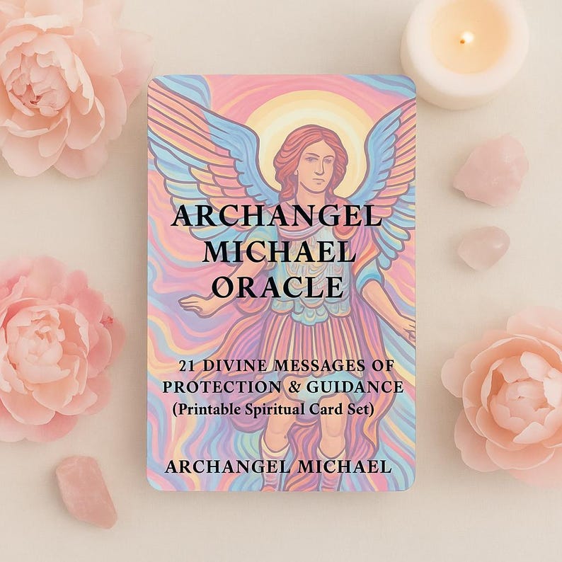 Archangel Michael Oracle Cards – 21 Printable Spiritual Messages – PDF ...