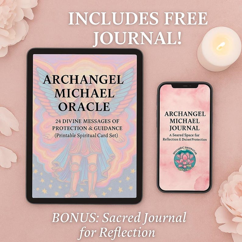 Archangel Michael Oracle Cards – 21 Printable Spiritual Messages – PDF ...