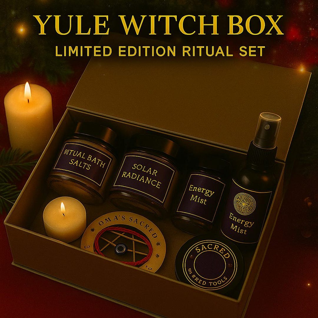 Yule Witch Box, Winter Solstice Ritual Set, Witchy Gift, Ritual Gift ...