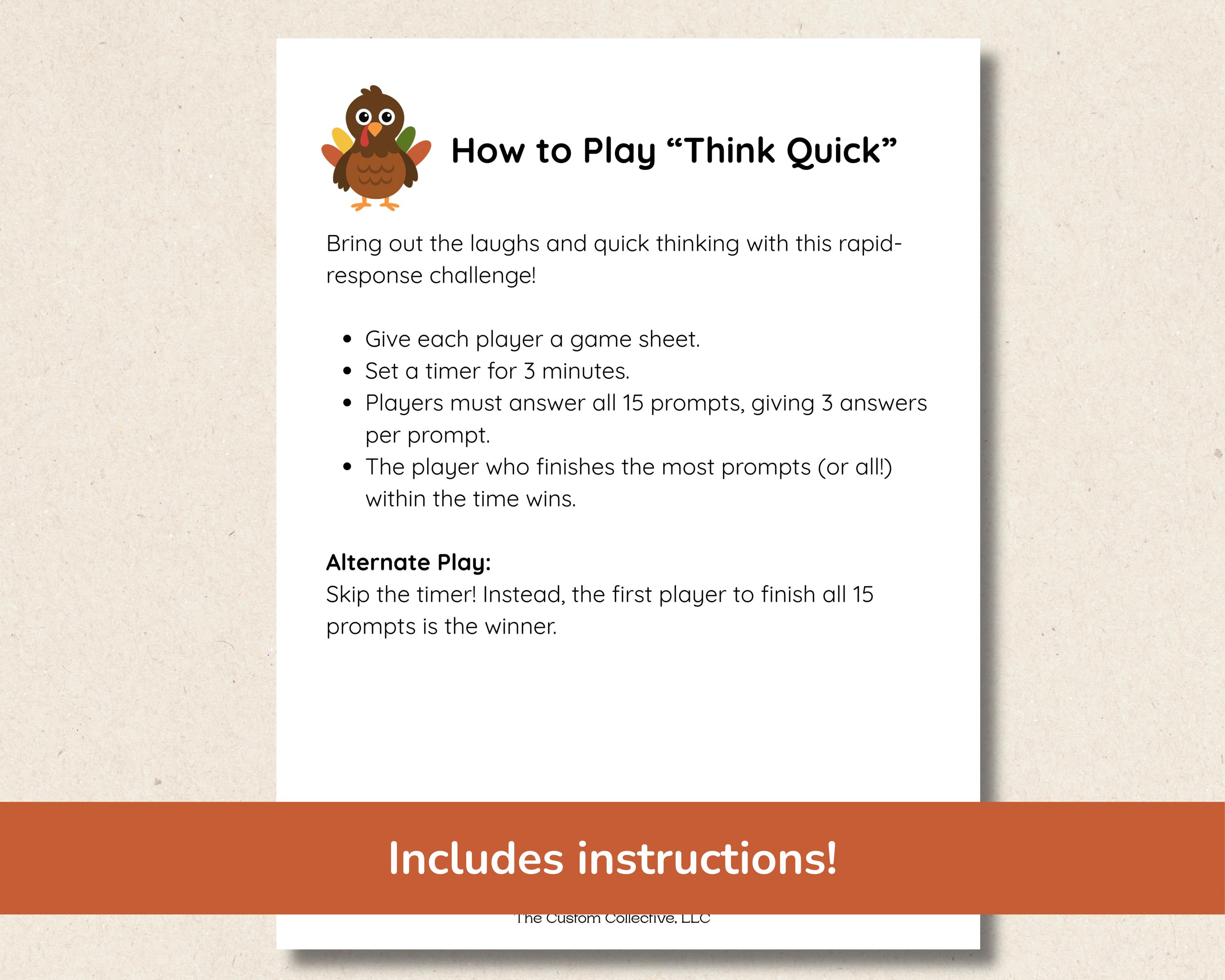 Thanksgiving Games Printable, Friendsgiving Games, Family Reunion Games ...