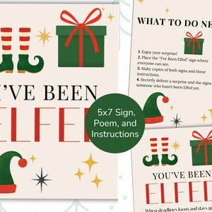 You’ve Been Elfed Game, Printable Elf Kit With Bonus Treat Tags ...