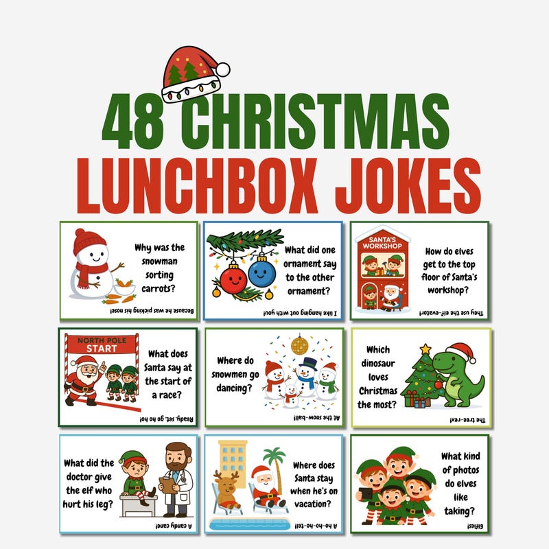 Christmas Lunch Box Joke - Etsy