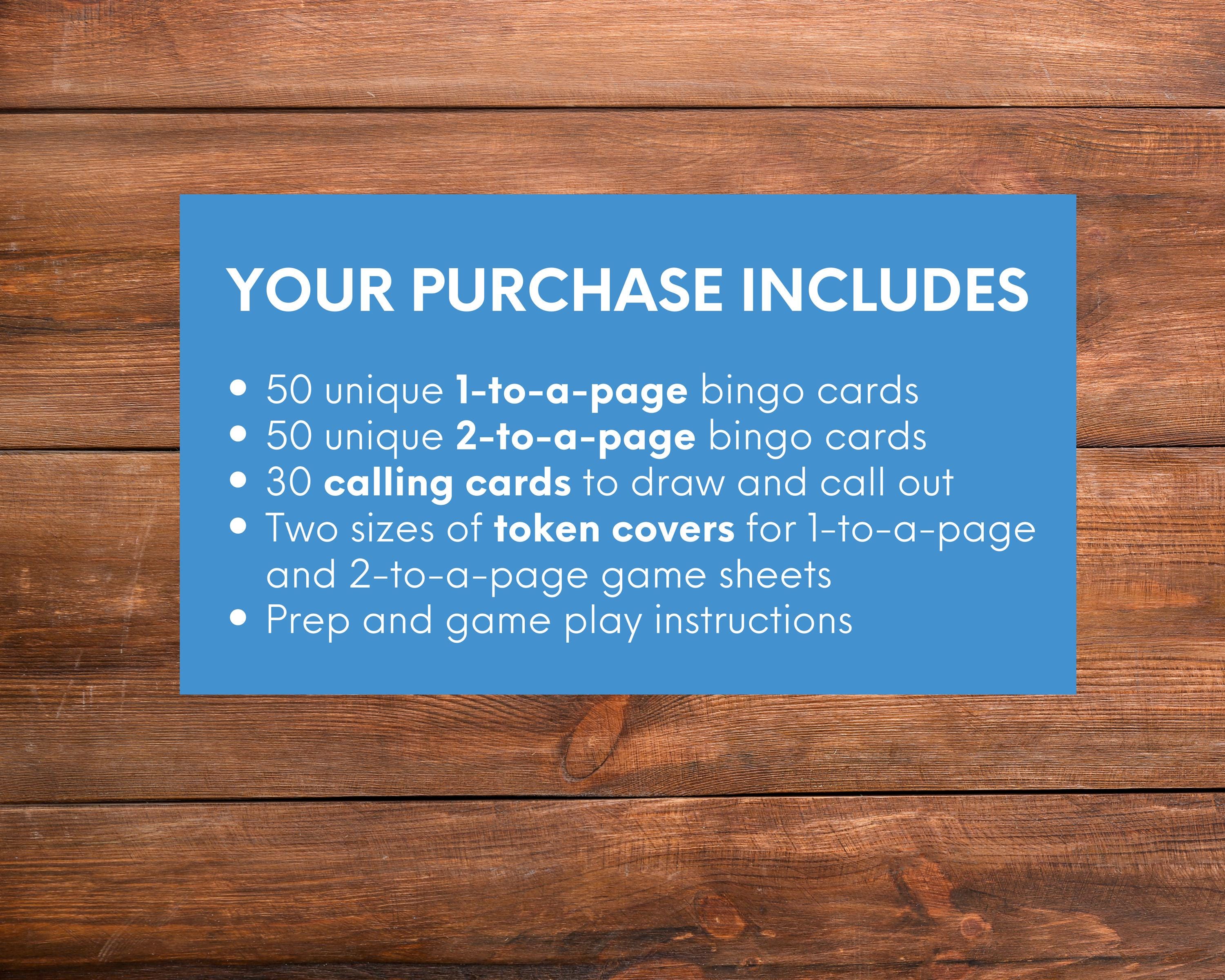 Bible Stories Bingo Game: 50 Printable Cards, Bible Bingo, Sunday ...