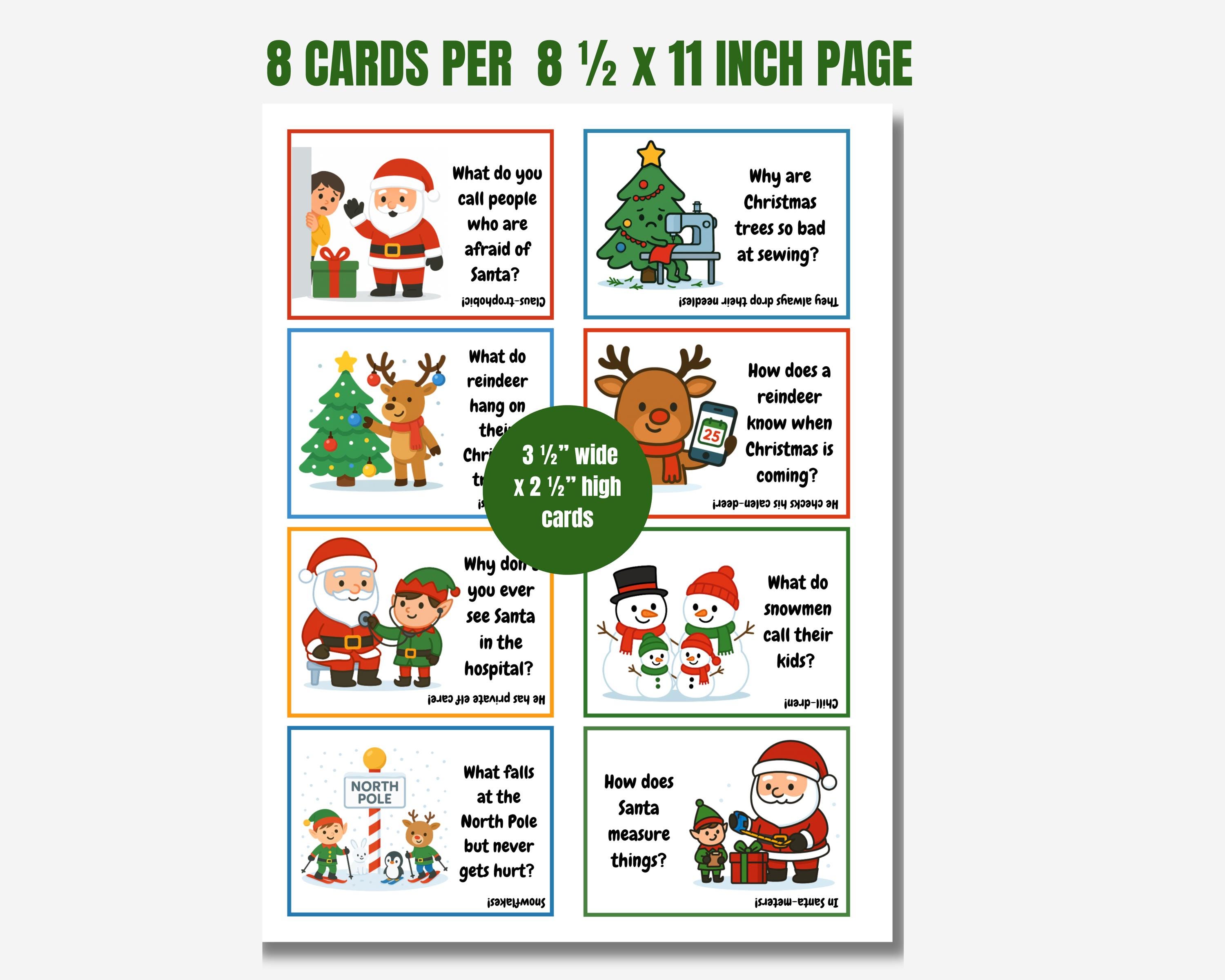 48 Christmas Lunchbox Jokes for Kids, Printable Lunchbox Cards ...