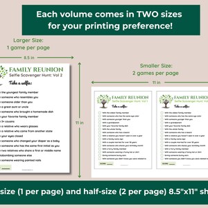 Family Reunion Selfie Scavenger Hunt: Printable Photo Game & Icebreaker ...