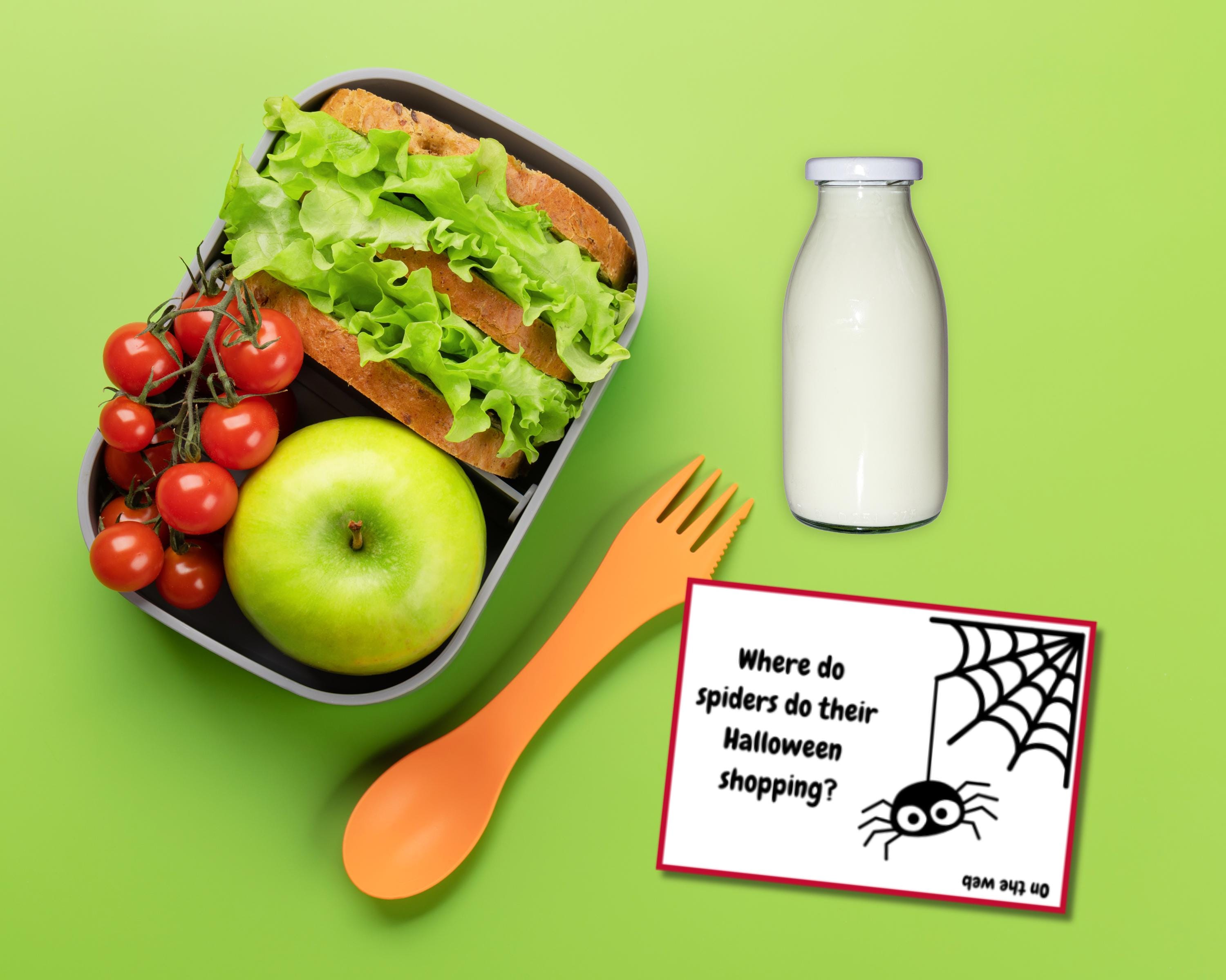 48 Halloween Lunchbox Jokes for Kids, Printable Lunchbox Cards ...