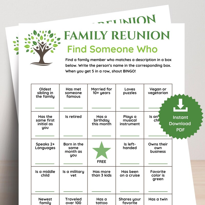 Find Someone Who Game - Etsy