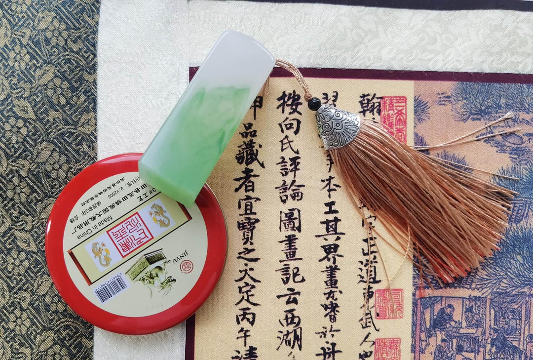 2x2x6cm Chinese Signature Stamp With Ink, Signature Stamp, Seal With ...