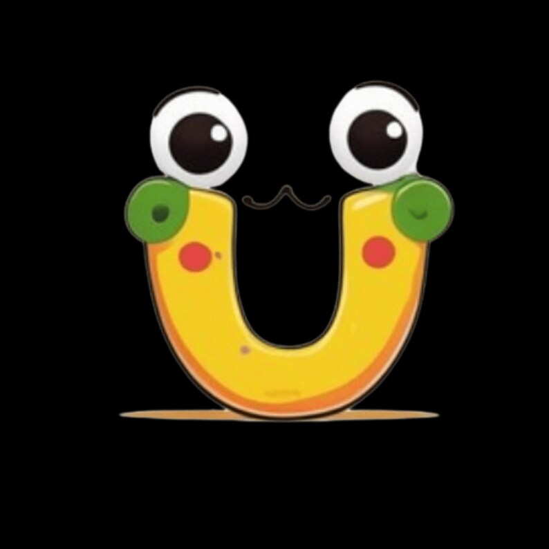 Cute Kawaii Alphabet Clipart | A to Z Letters PNG | Adorable Cartoon ...