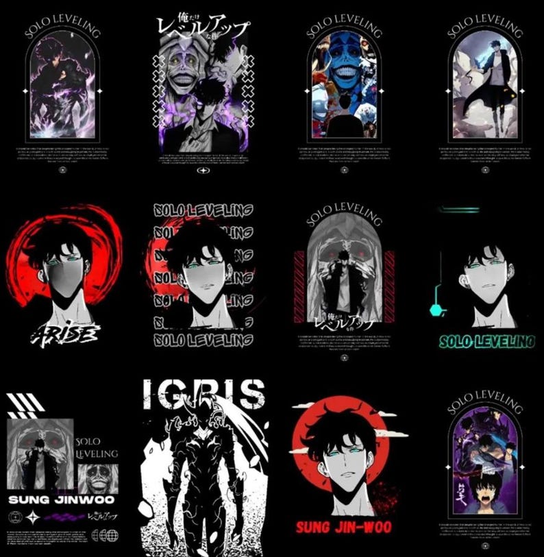 SOLO LEVELING VECTOR , Solo Leveling Art Vector | Anime-inspired ...