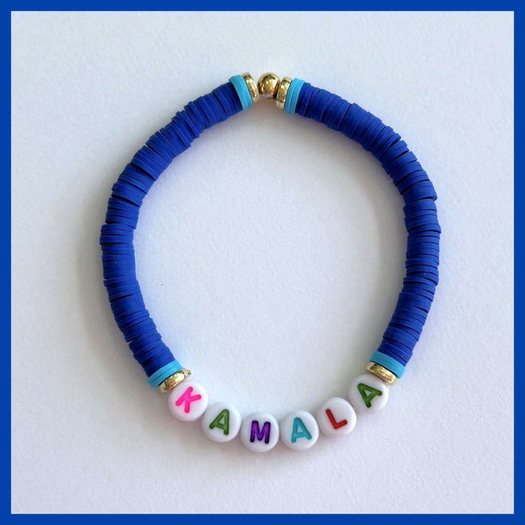 Kamala Harris Bracelet Clay Bead Friendship Bracelet 3 Design Choices ...