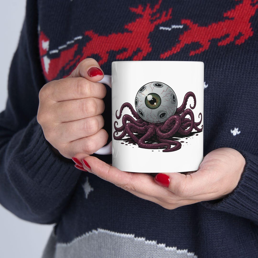 T Ocellus Alien Earth Mug - Tentacle Eye Sci-fi Cup (11/15oz) - Etsy