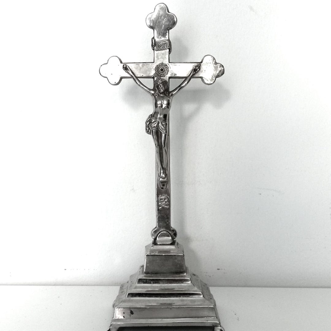 Cross Antique Altar Cross Crucifix 50s/60s Iron/strongly Reduced - Etsy